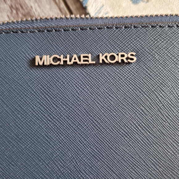 Michael Kors | Bags | Micheal Kors Navy Blue Wallet | Poshmark